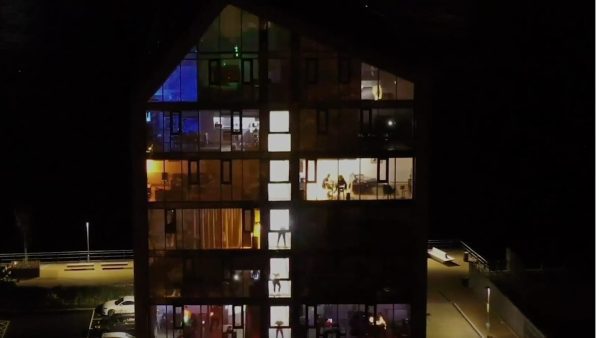 Drone Video Shows Revelers Dancing Away In 'isolation Disco'