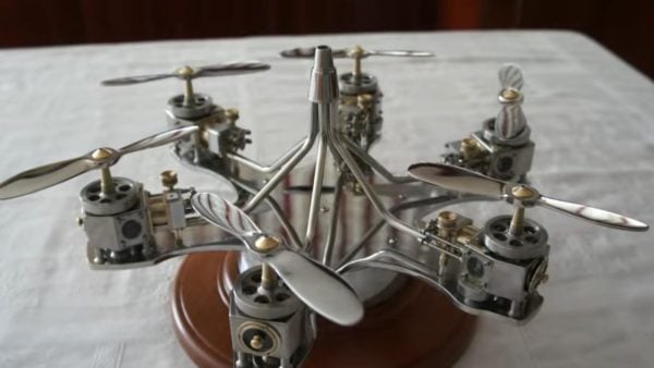 Flightless Drone Created By 80-year-old Mechanic Is A Work-of-art [video]