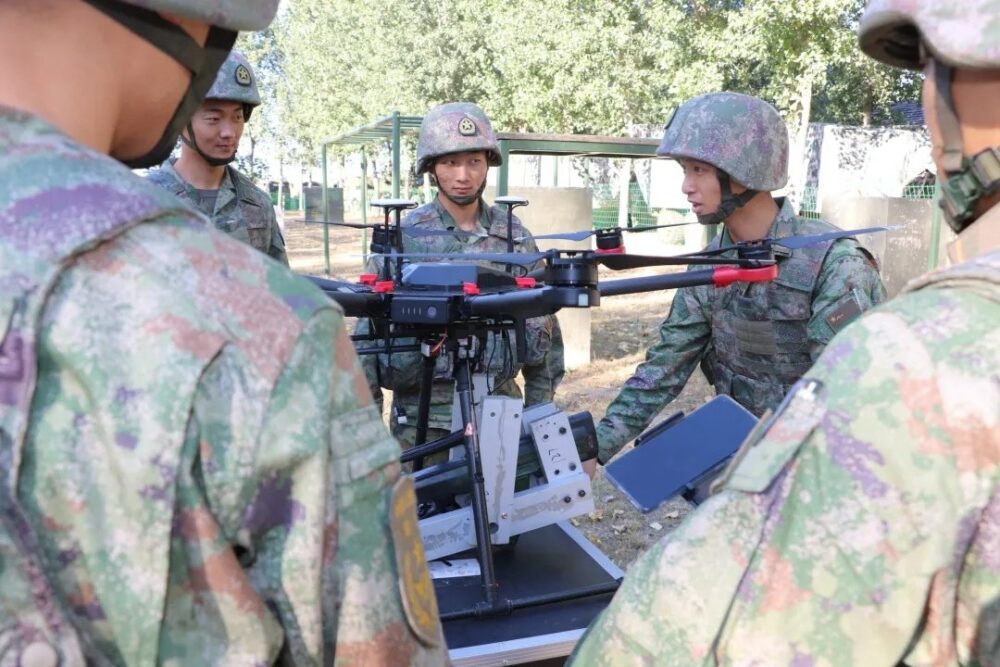 DJI Matrice 600 With Automatic Gun For Attack Drone Training