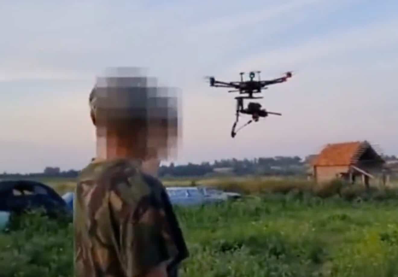 DJI M600 With Machine Gun Tested By Ukrainian Military