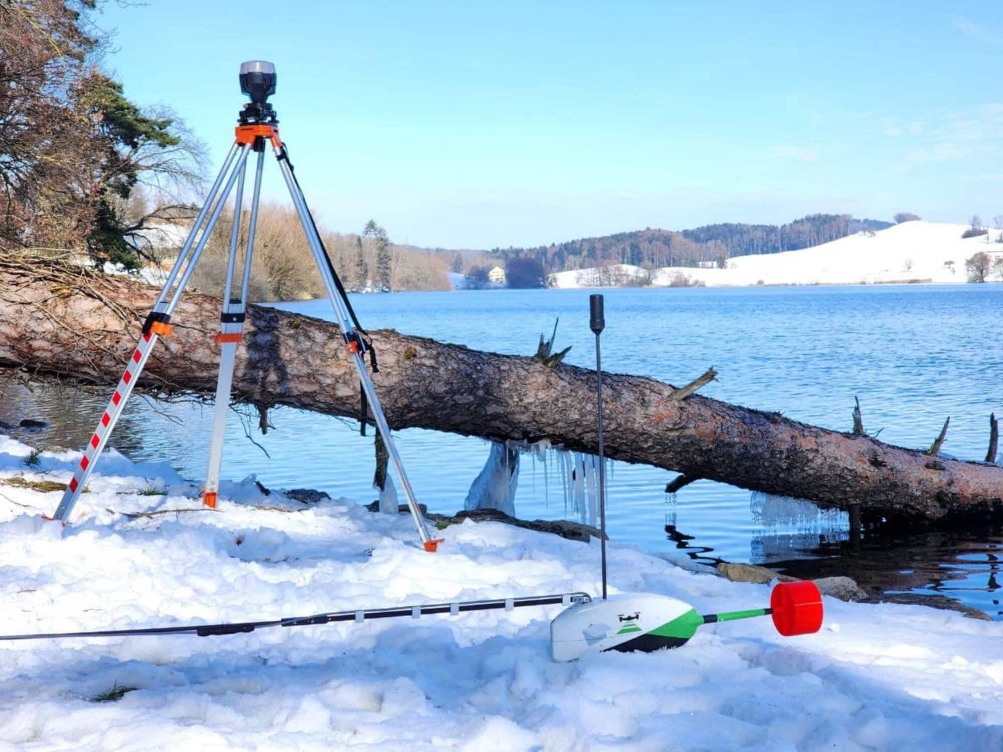 Topodrone Used DJI M300 Drone For LIDAR Survey Of Swiss Lake