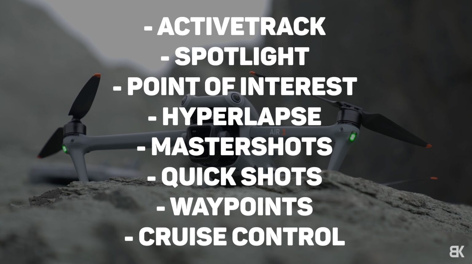 DJI Air 3 Intelligent Flight Modes Full Tutorial