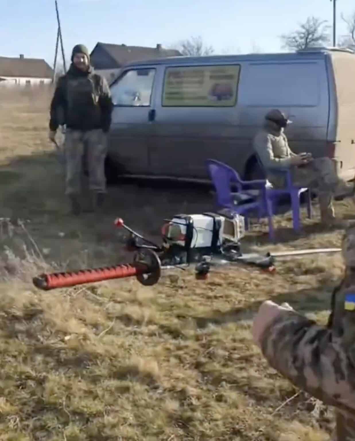 Ukraine's FPV Drone With A Samurai Sword For Close Combat
