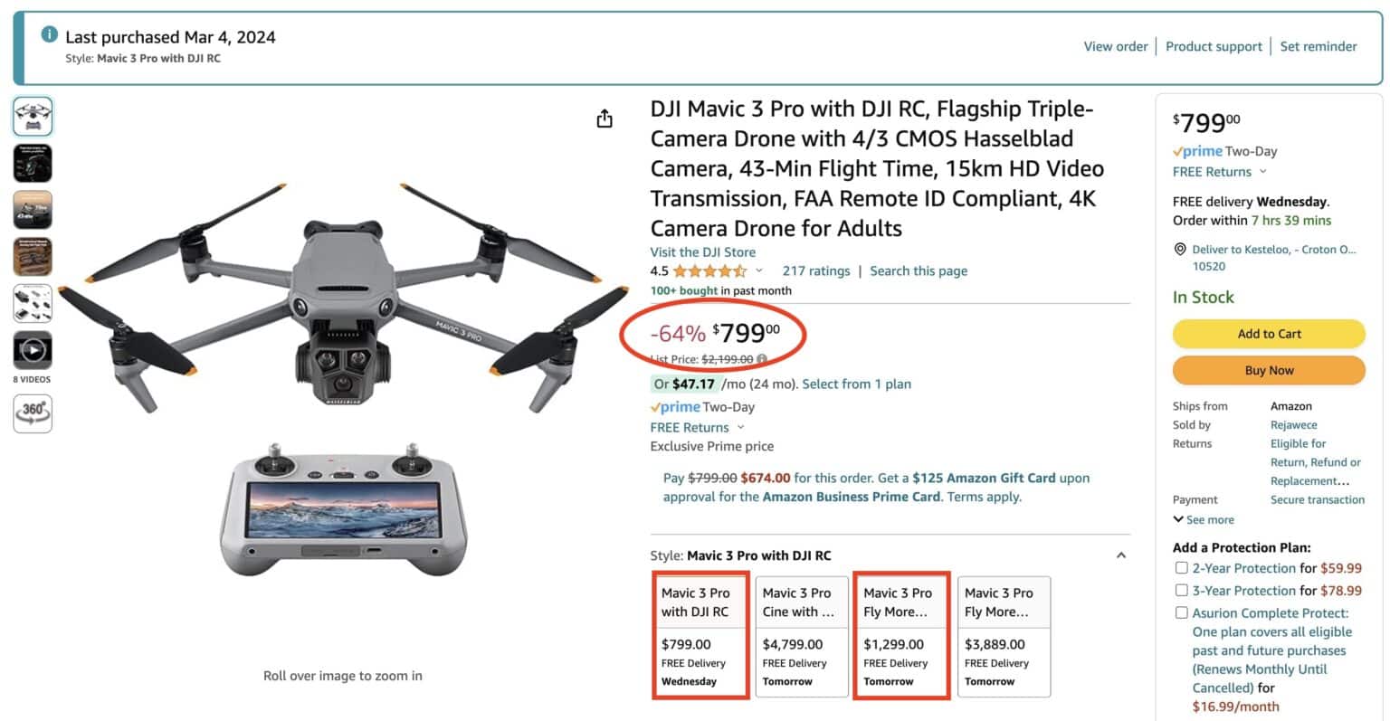 Unprecedented DJI Mavic 3 Pro Deals On Amazon Spark Interest. We ...