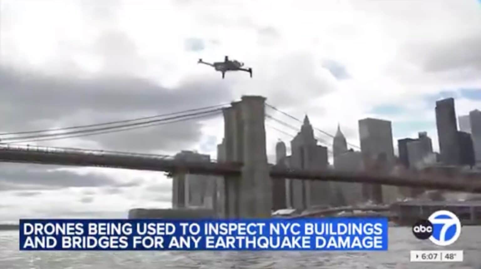 NYPD Drones Assist In Post-Earthquake Inspection Efforts
