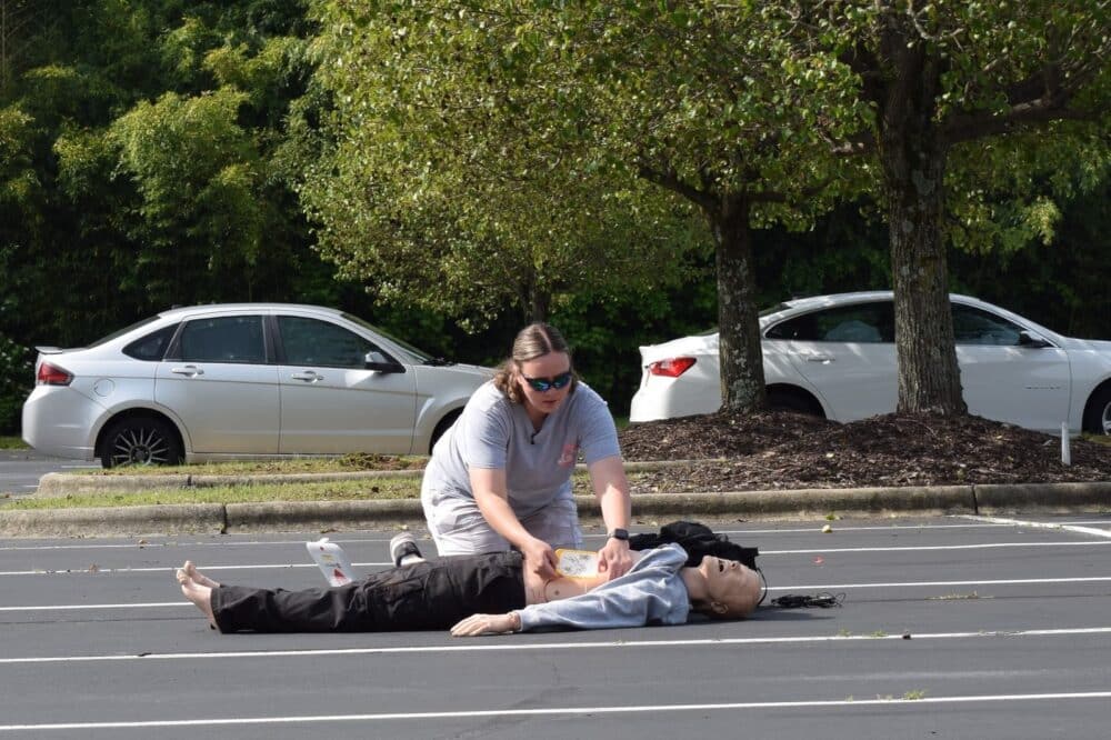 Forsyth County Shows Drone-Delivered AED In Simulated Emergency