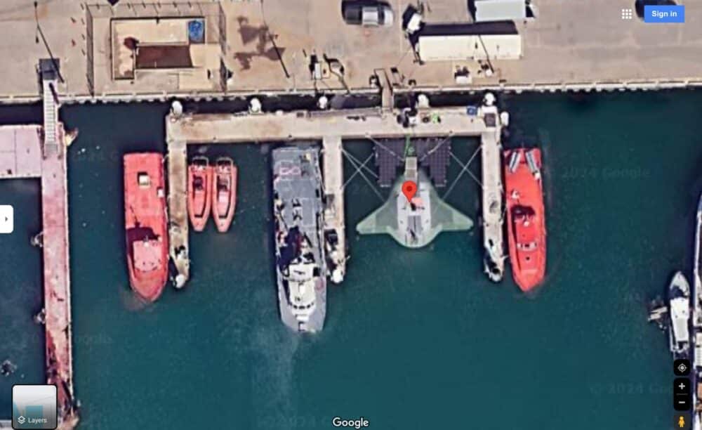 Manta Ray: US Military's Submarine Drone Spotted On Google Maps