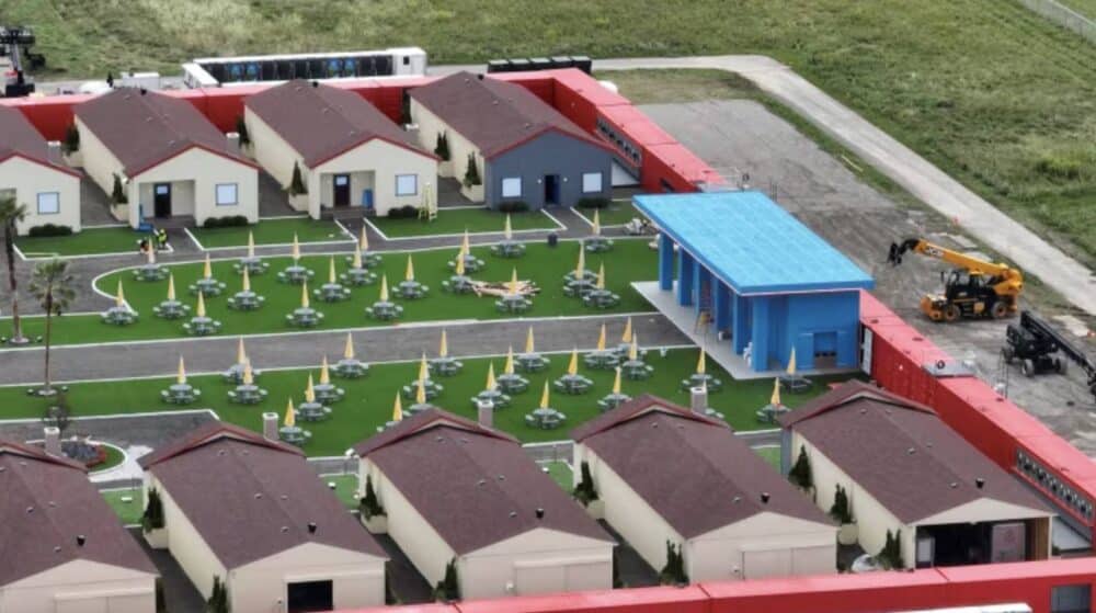 Drone Footage Shows MrBeast's Huge Reality TV Set In Toronto