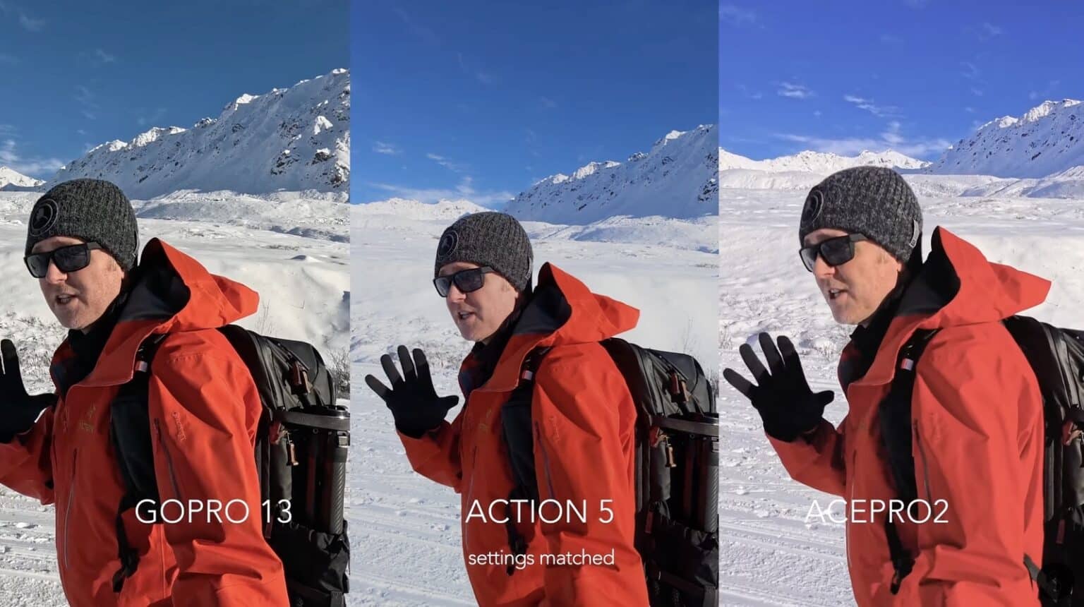 Insta360 Ace Pro 2, DJI Action 5 Pro, GoPro Hero 13 Compared