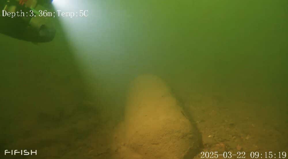 Teenager Discovers Live WW2 Bomb With Underwater Drone