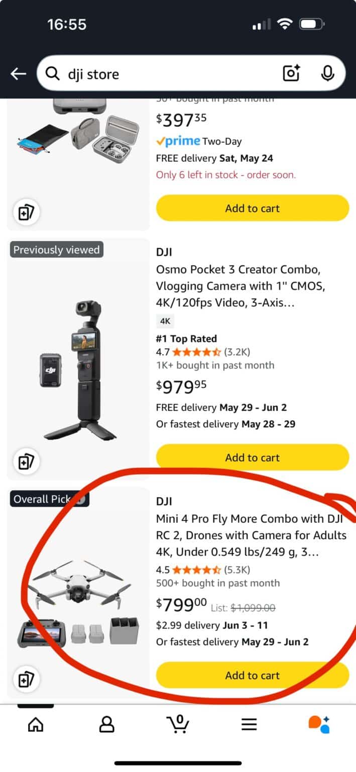 DJI Mini 4 Pro Fly More Combo Hits Record-Low Price Of $799 On Amazon