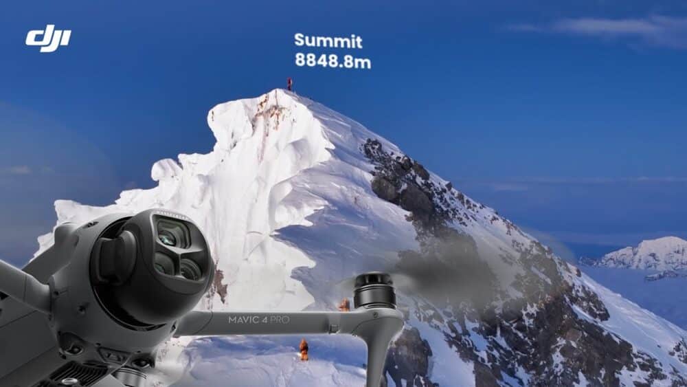 DJI Mavic 4 Pro Drone Summits Everest In Stunning Aerial Video
