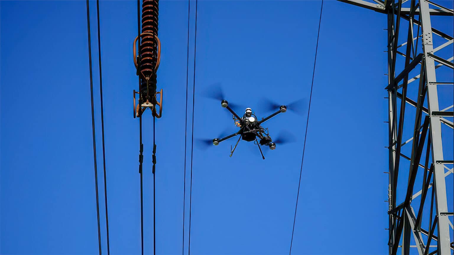 National Grid Autonomous Drones Inspect Power Lines