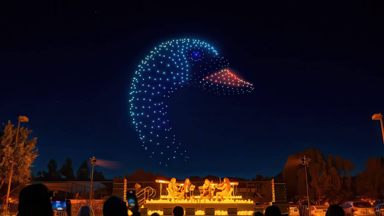 Drone Show Light Up Chula Vista With 500 Drones And Music