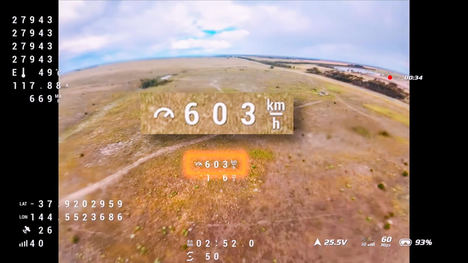 New FPV Drone Sets 603 Km/h Speed Record
