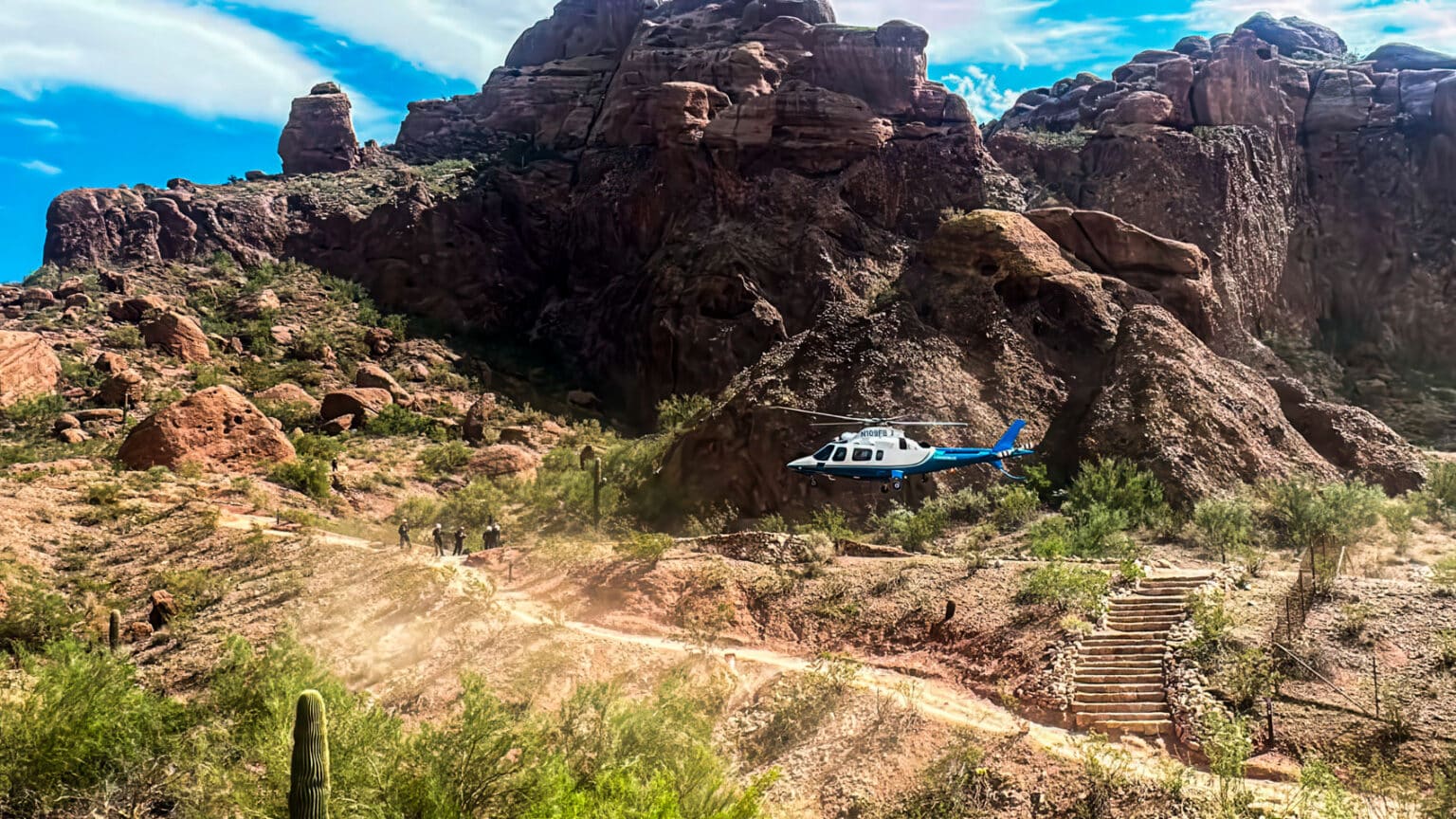 Drone Delivers Phone And Blanket In Phoenix Mountain Rescue