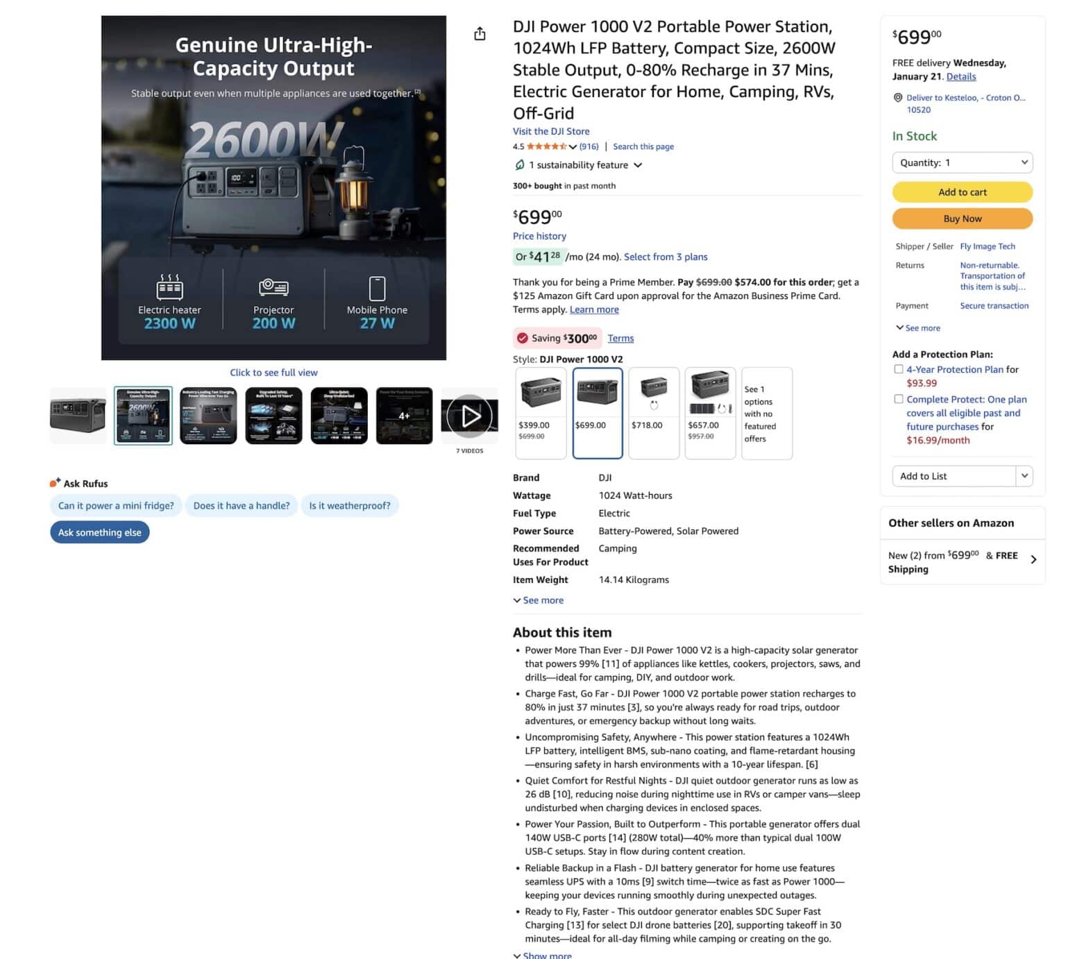 DJI Power 2000 Drops To $699 On Amazon: 46% Off Makes This The Best ...