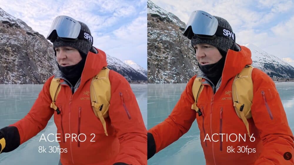 Insta360 Ace Pro 2 Vs DJI Osmo Action 6 In 8K At 10 Below Zero
