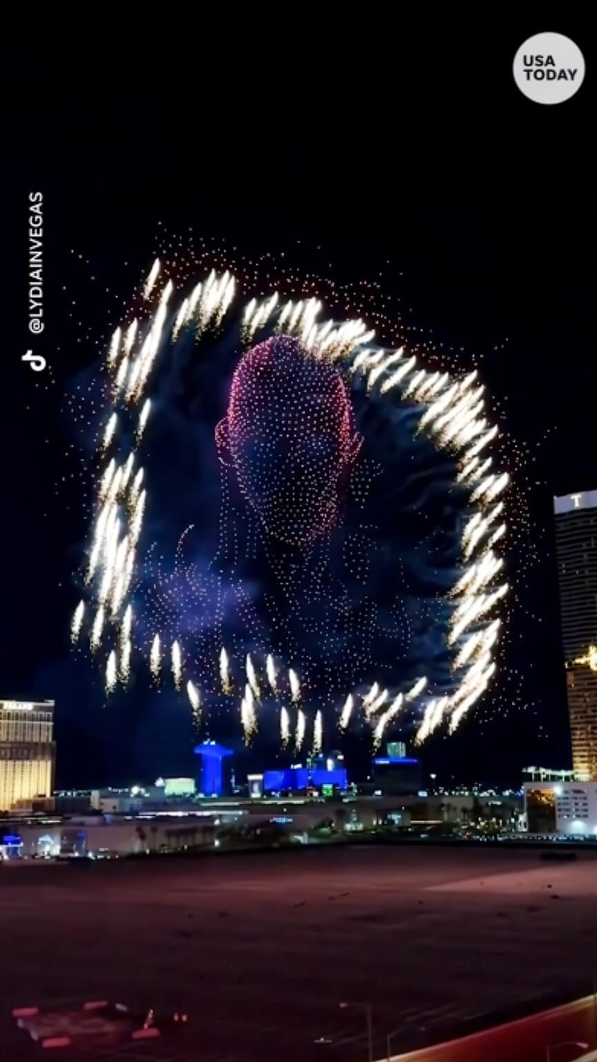 Stranger Things Drone Show Turns Vegas Upside Down