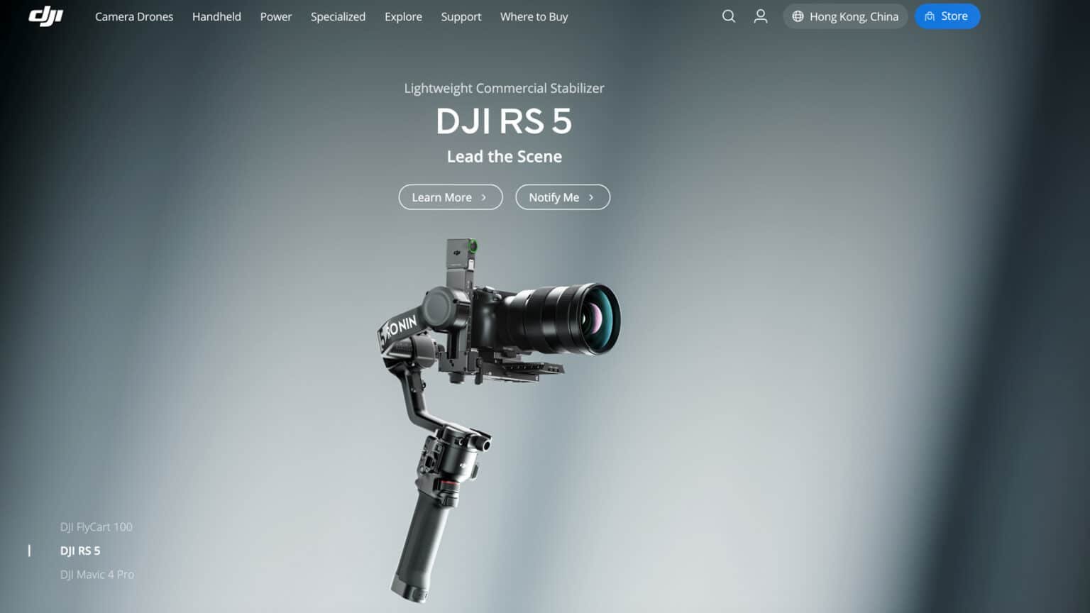 DJI RS 5 Finally Breaks Cover And It Means Business