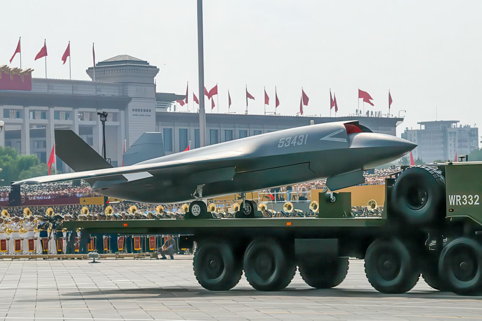 China's "Land Aircraft Carrier" Powers Drones Mid-Flight